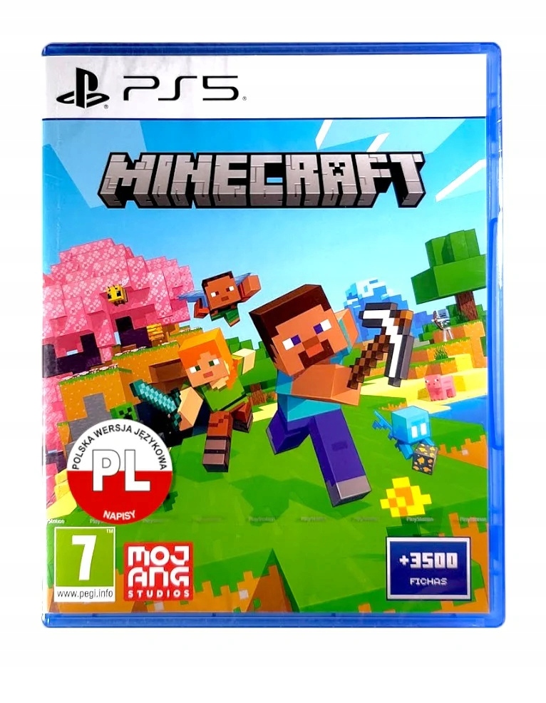 MINECRAFT BEDROCK PL +DODATKI DLC PS5 STARTER PACK - Stan: Nowy 147 ...