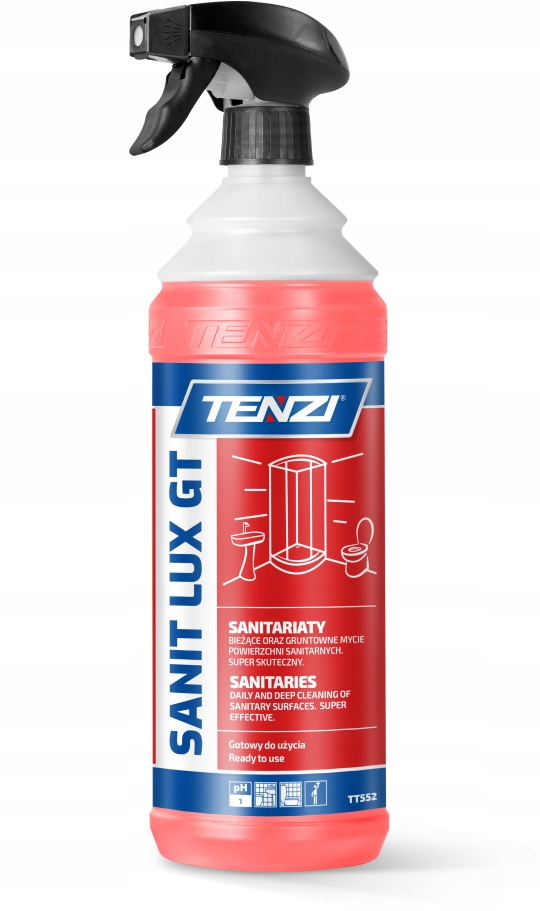 TENZI SANIT LUX GT Płyn do czyszczenia sanitariatów armatury kabin fug ...