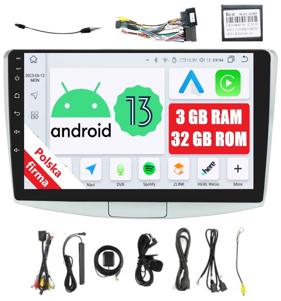 RADIO 2DIN NAWIGACJA ANDROID VW PASSAT B6 B7 CC 3/32 GB DSP CARPLAY LTE - Sklep, Opinie, Cena w ...
