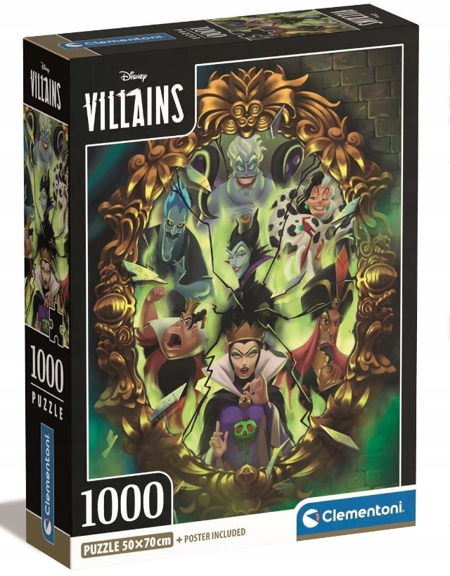 Puzzle 1000 Compact Disney Villains • Cena, Opinie - Allegro