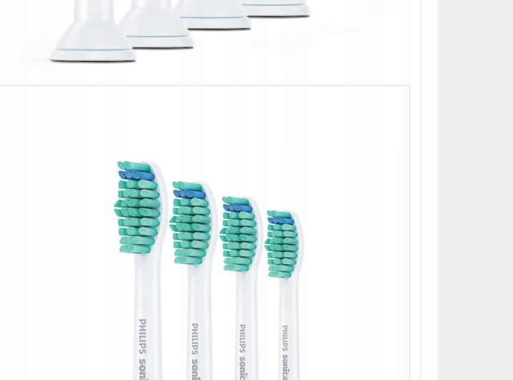 4szt Końcówki do szczoteczki PHlLlPS SONlCARE C1 HX6014 oryginalne ...