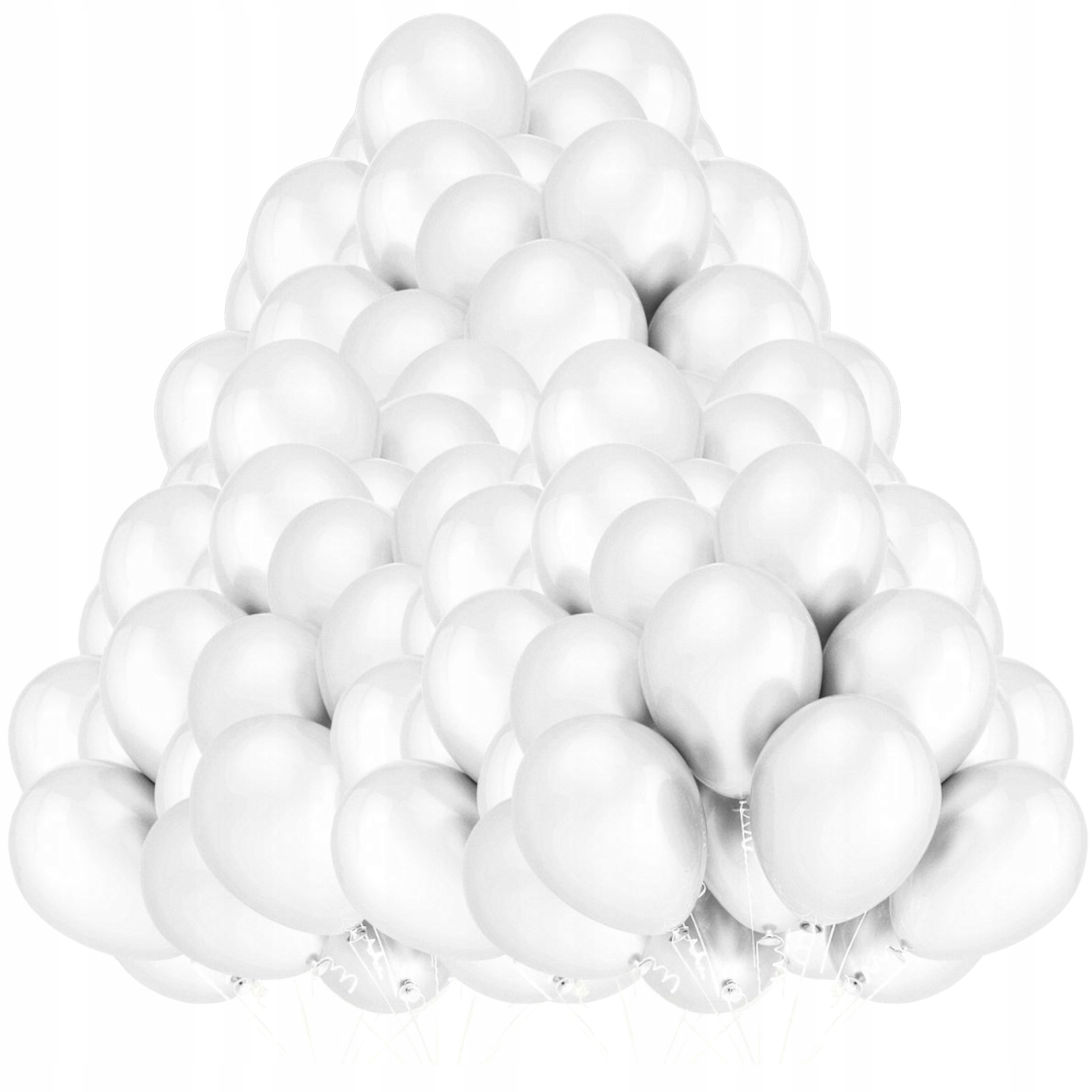 BALONY BIAŁE ZESTAW BALONÓW NA ROCZEK URODZINY WESELE ŚLUB DEKORACJE ...