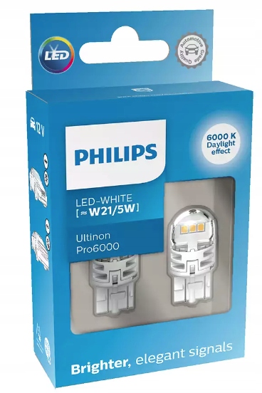 Philips Żarówki Led W21/5W 6000K UltinonPro6000 8719018015501 za z ... Philips Żarówki Led W21/5W 6000K UltinonPro6000 8719018015501 za z ...