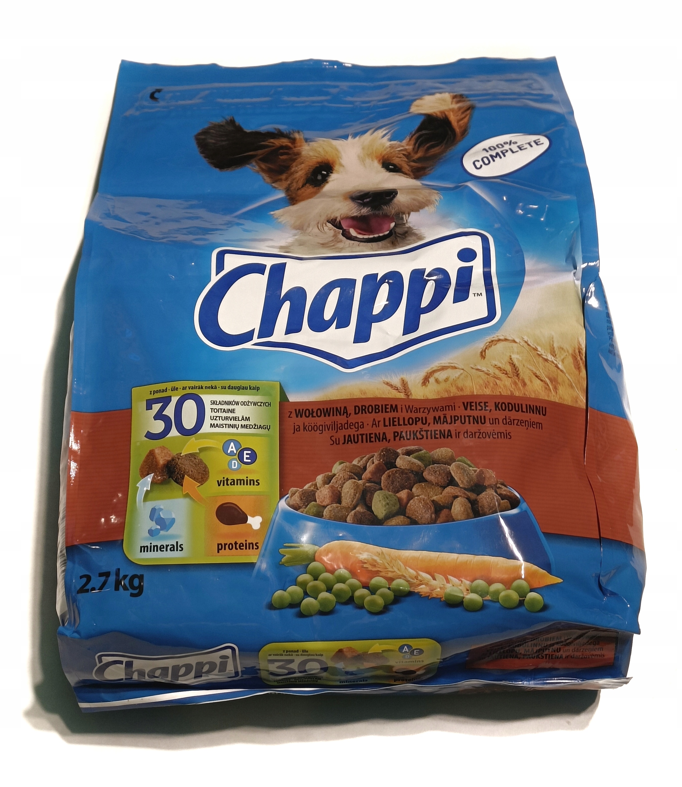 Chappi Wołowina z Drobiem i Warzywami 2,7kg 13374055617 - Allegro.pl