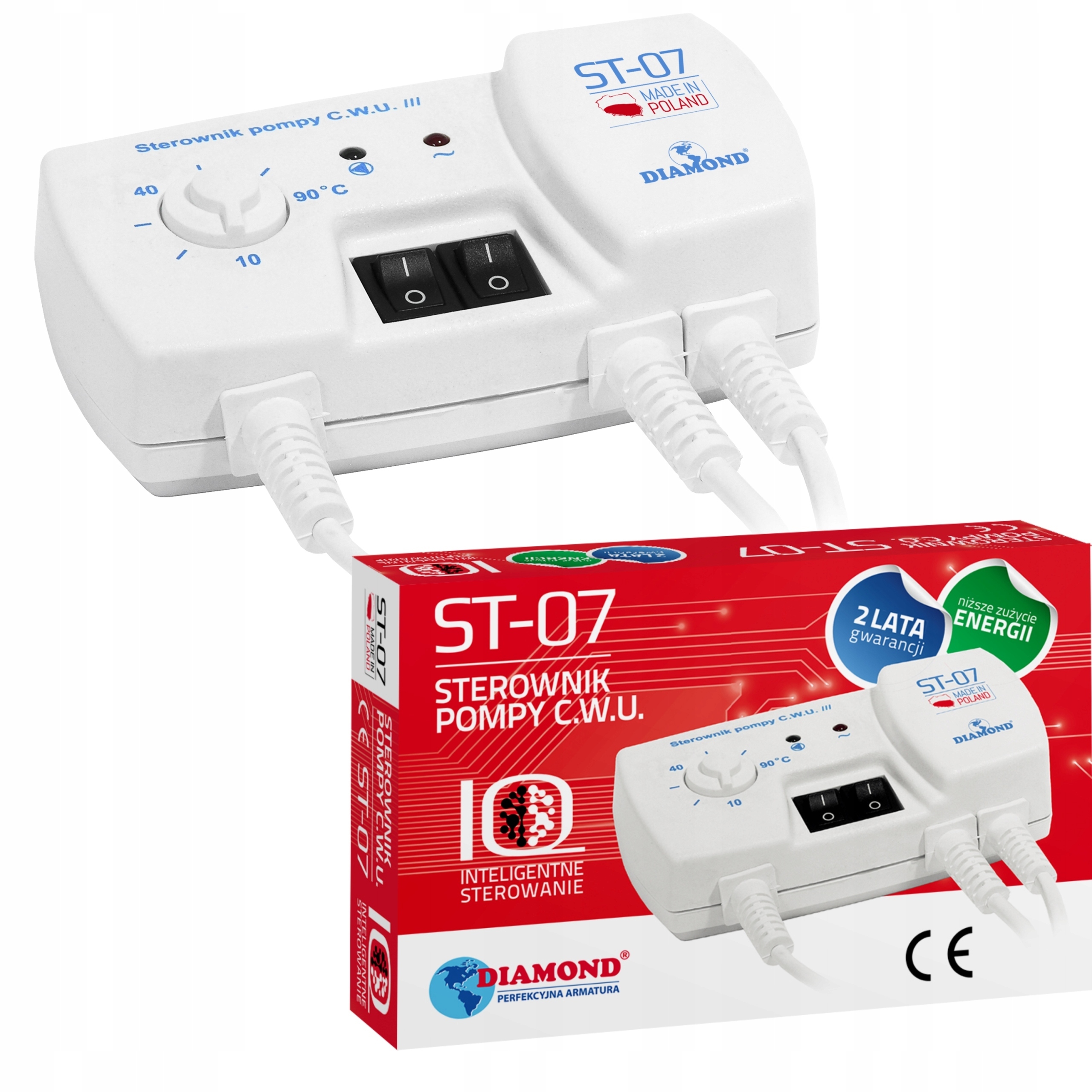 STEROWNIK REGULATOR POMPY C.W.U. ST-07 DIAMOND (ST-07) • Cena, Opinie • Akcesoria 12568353017 ...