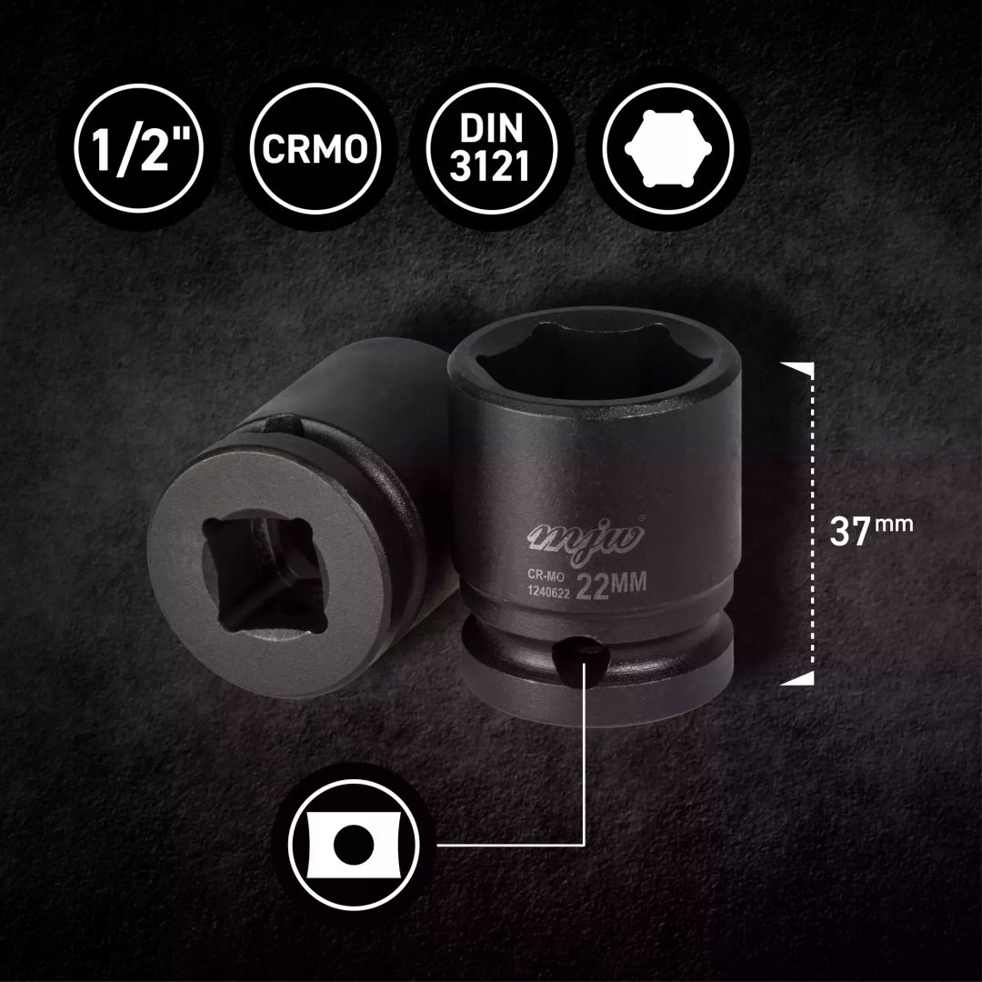 NASADKA UDAROWA 1/2" 6-KĄT 8 MM 1240608 za 32,94 zł z Wisła - Allegro ...