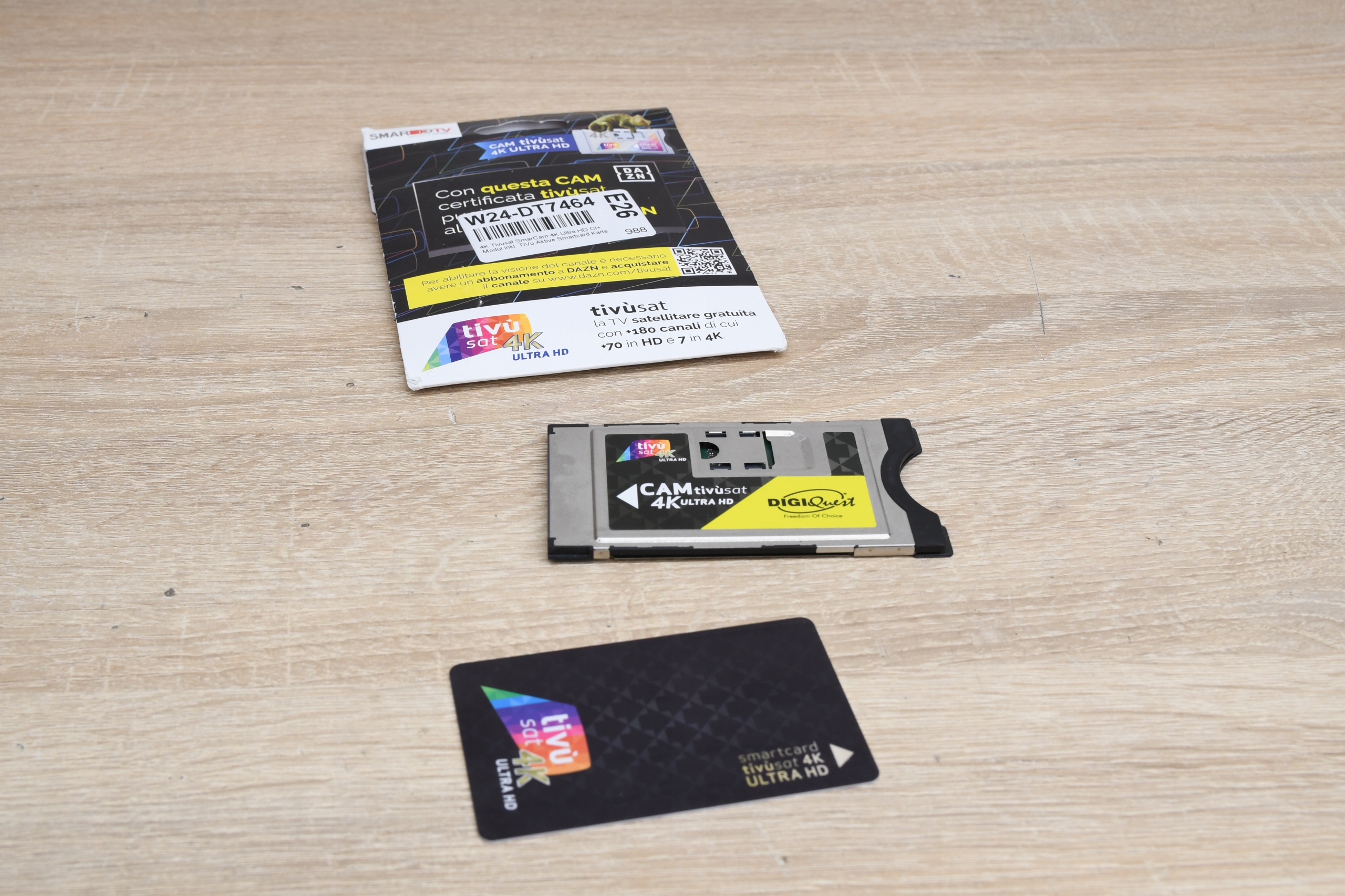 Moduł DVB adapter CI+ do telewizora, z kartą, 4K UHD HD Tivusat Ci0531 ...