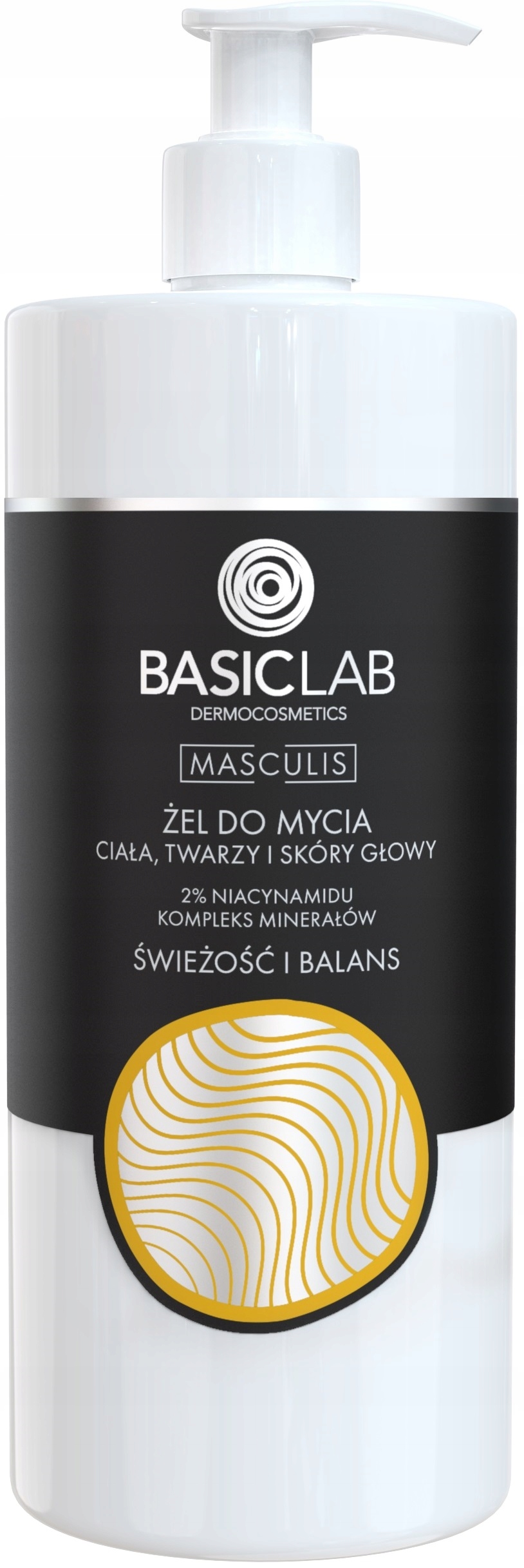 BasicLab Żel do Ciała Twarzy i Głowy dla Mężczyzn Nawilżający 500 ml (5904639170835) • Cena ...
