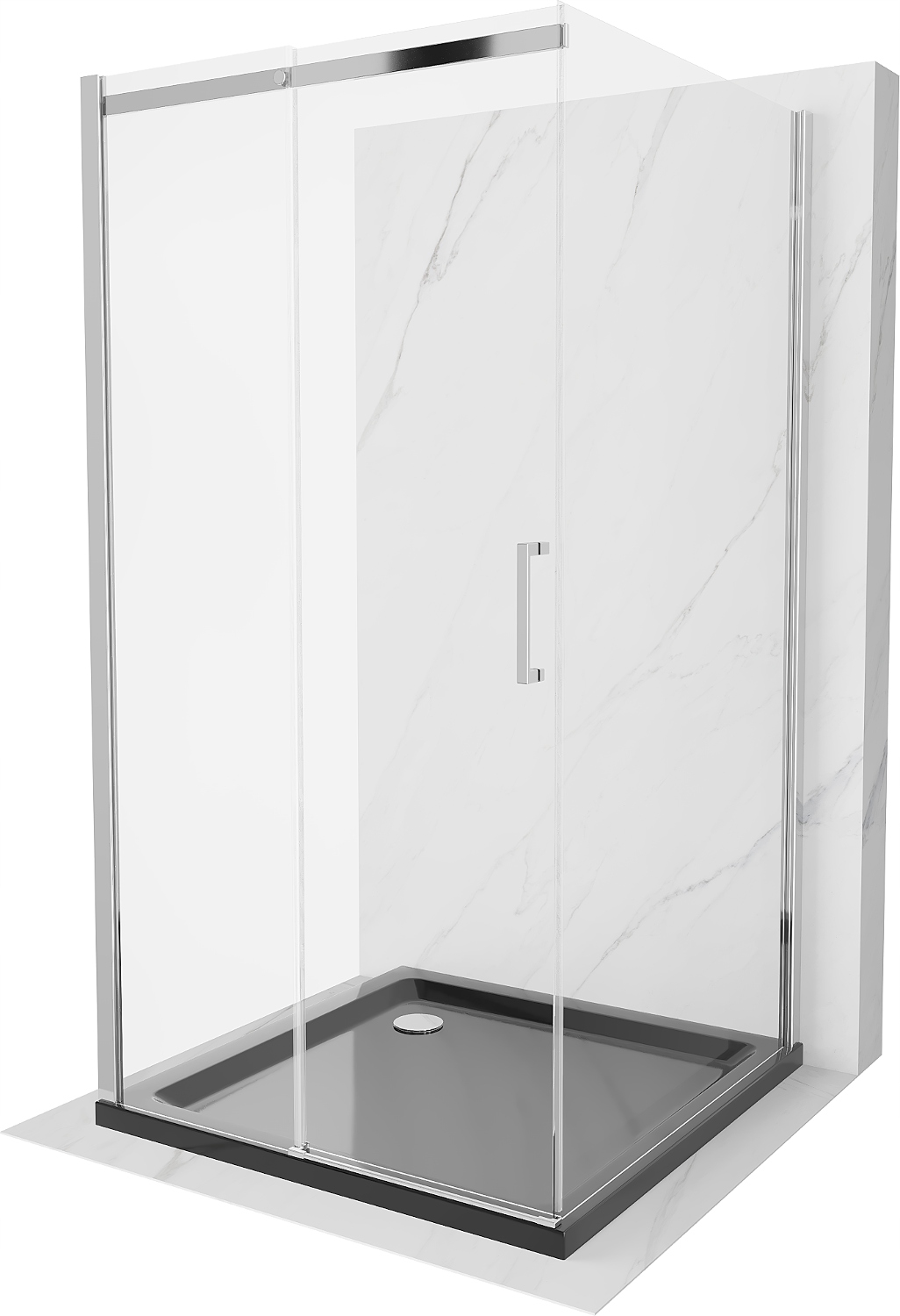 Kabina prysznicowa Mexen Omega drzwi rozsuwane 100 x 100 cm ...