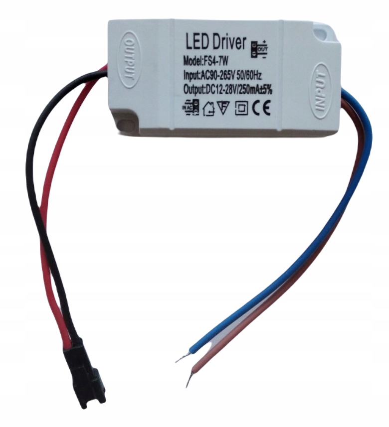 LED DRIVER zasilacz 4-7W 250mA • Cena, Opinie - Allegro