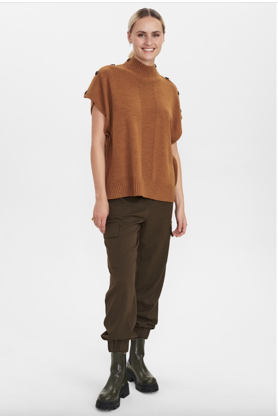 Numph Nudarlene svetr oversize vesta XXL za 571.00CZK - Allegro