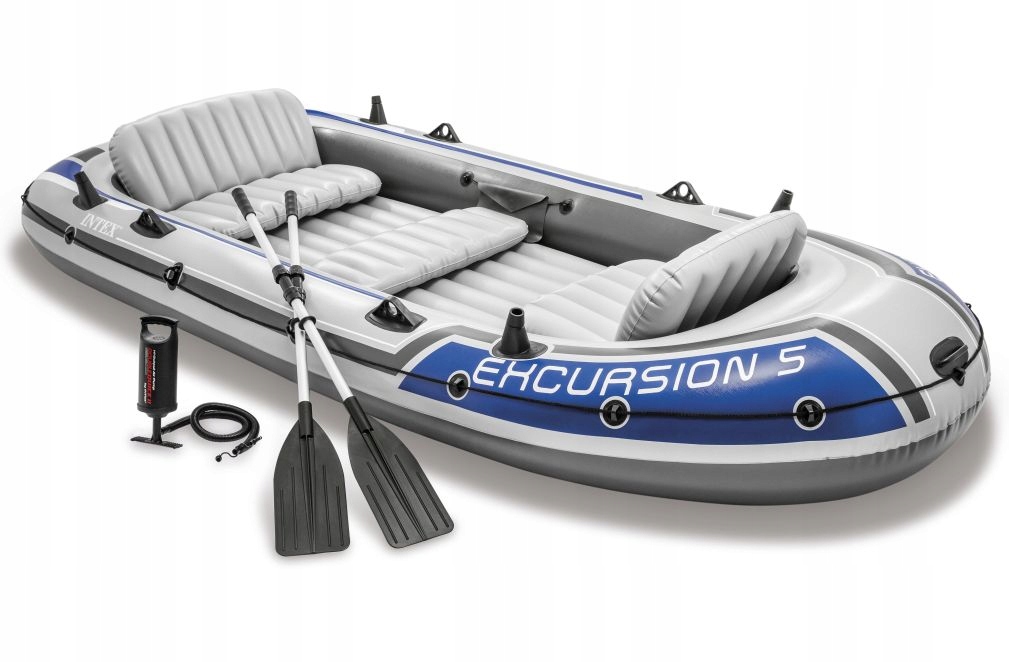 Intex Excursion 5místný rybářský Raft s pumpou a vesly 66325 MODEL 2026 ...