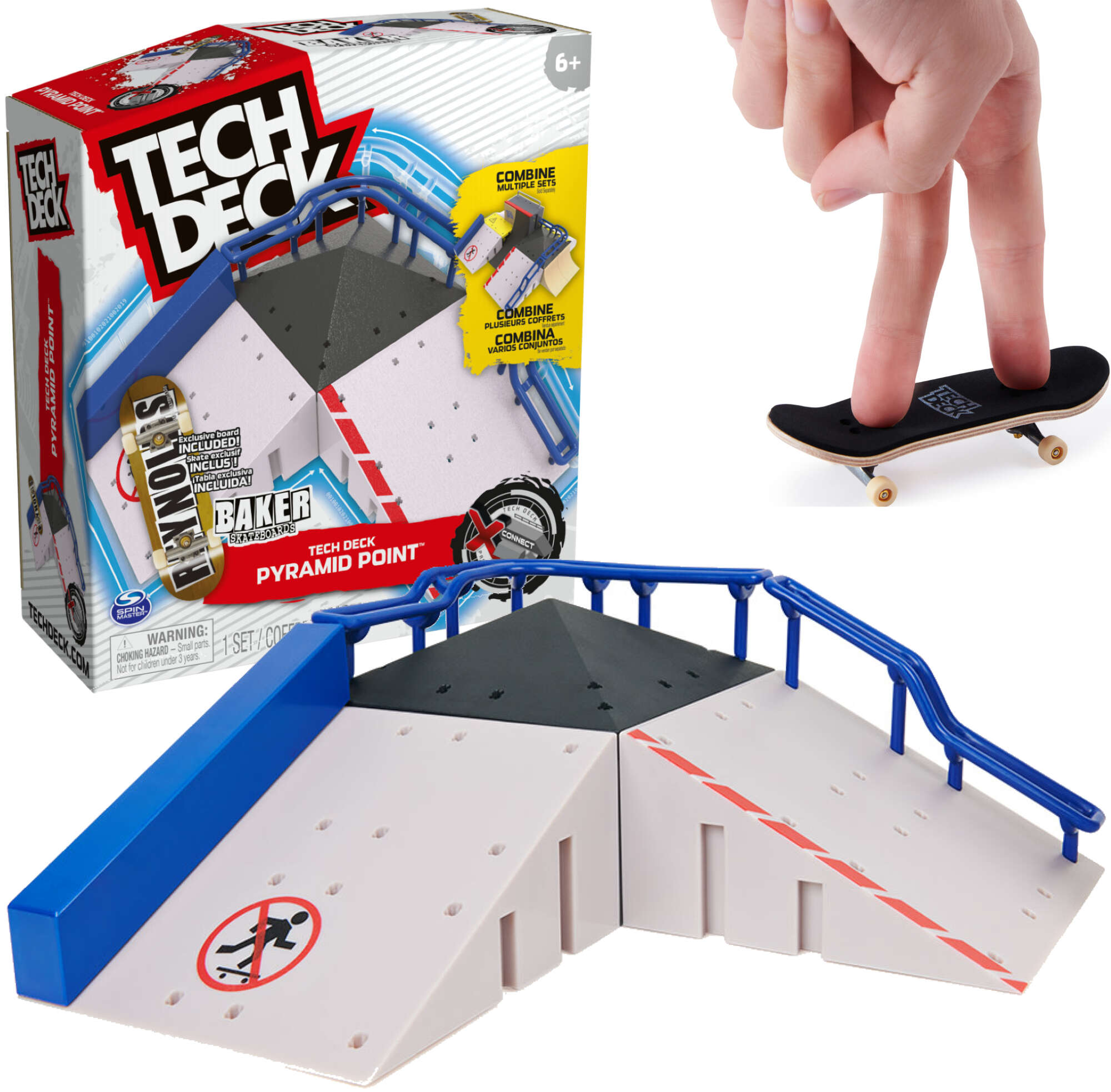 TECH DECK RAMPA PYRAMID POINT + SKATEBOARD BAKER FINGERBOARD za 258 ...