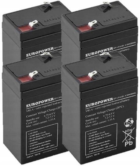 RBC AP4 RBCAP4 AP #4 ZESTAW AKUMULATORÓW PAKIET BATERII UPS APC 4x EP 4 ...