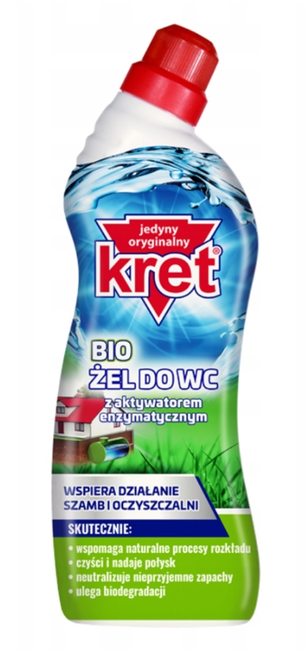 Kret BIO Żel WC z Aktywatorem Enzymatycznym 750g (5900931015386) • Cena, Opinie • Środki ...