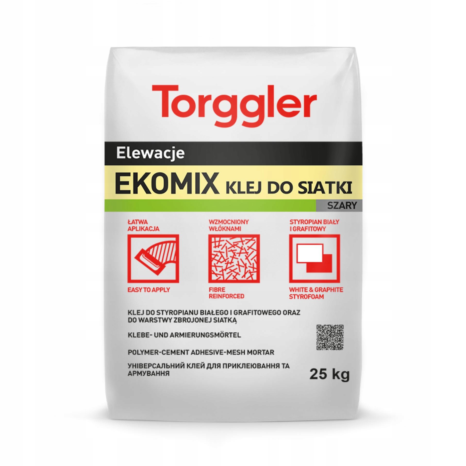 KLEJ DO SIATKI TORGGLER EKOMIX 25kg • Cena, Opinie - Allegro