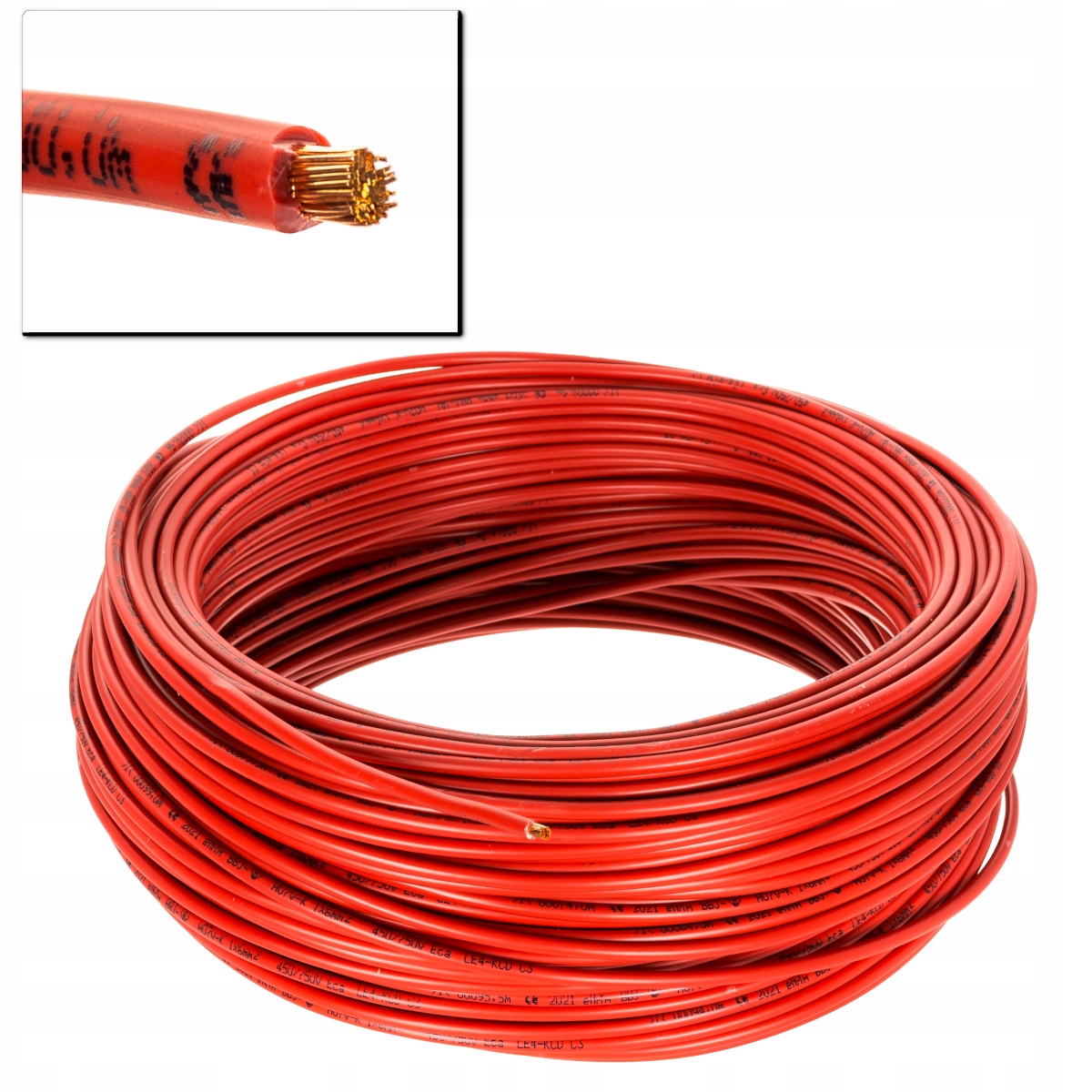 PRZEWÓD KABEL LINKA LGY 6mm2 CZERWONY 1m (5905884190814) • Cena, Opinie ...