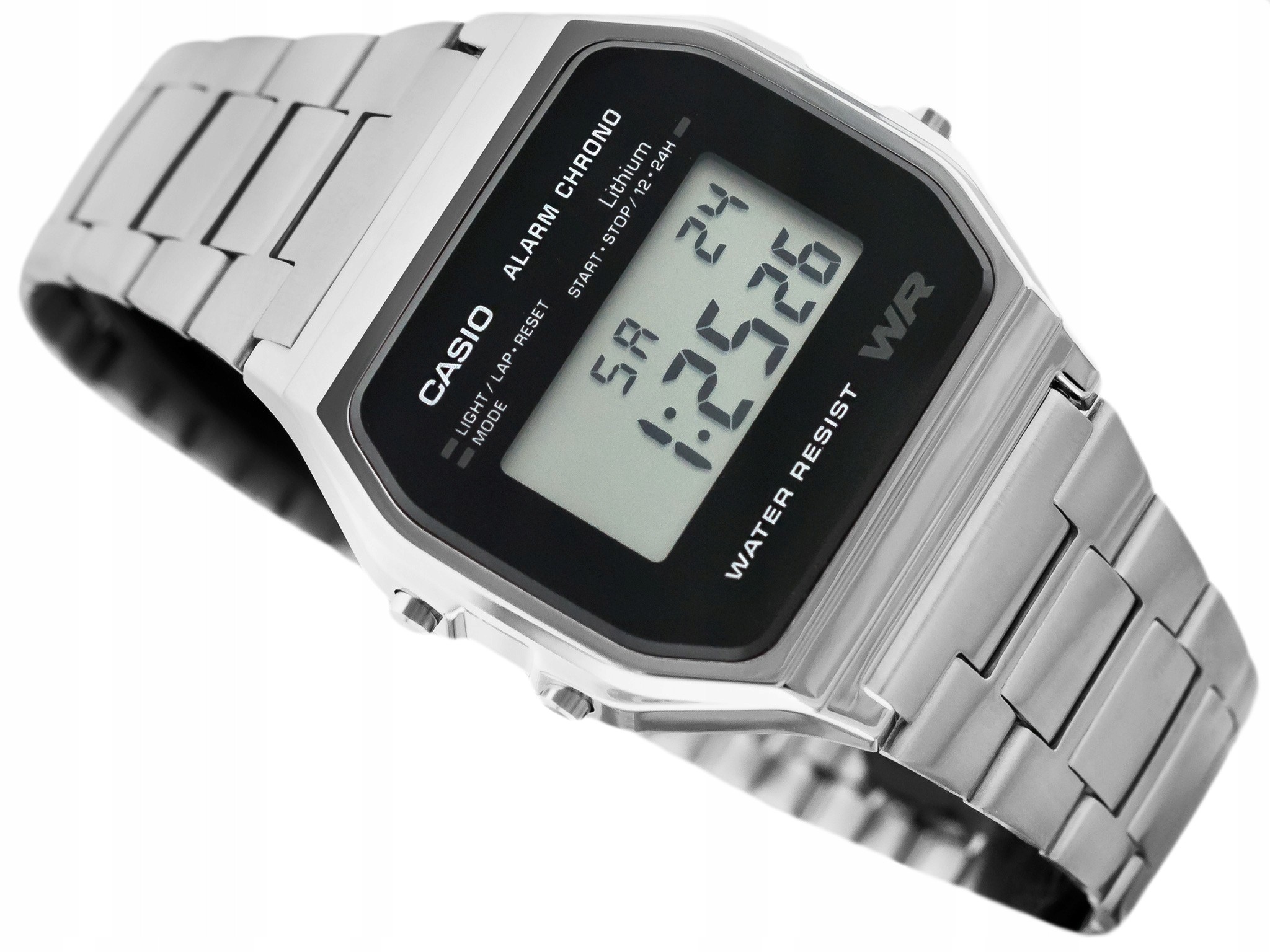 MĘSKI ZEGAREK CASIO A158WEA-1EF RETRO UNISEX ALARM (4971850944386) • Cena, Opinie • Męskie ...