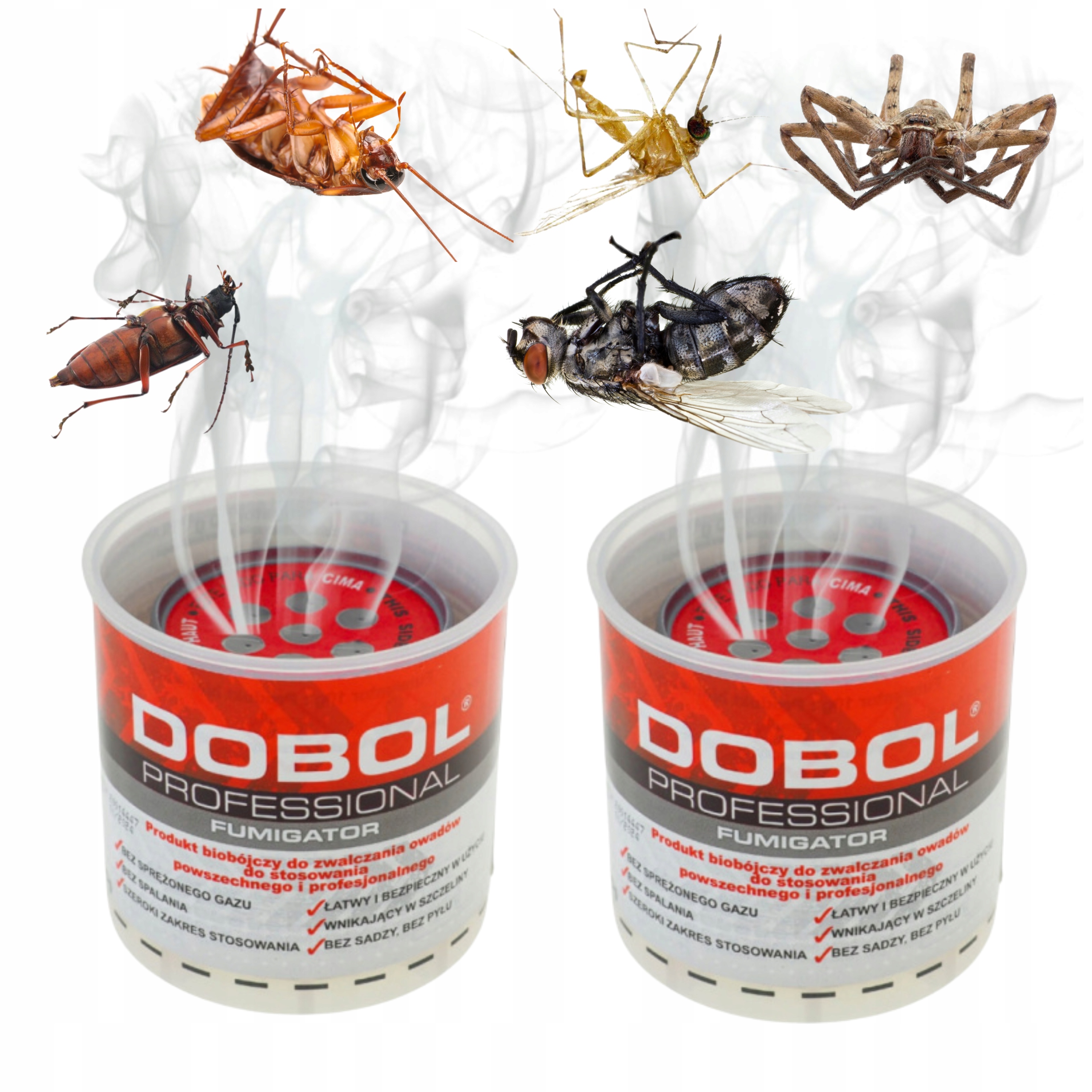 BOMBA ERŐS LÉGYIRTÓ ROVAROK HANGYÁK POLOSKÁK CSÓTÁNYOK DOBOL 2 DB za ...