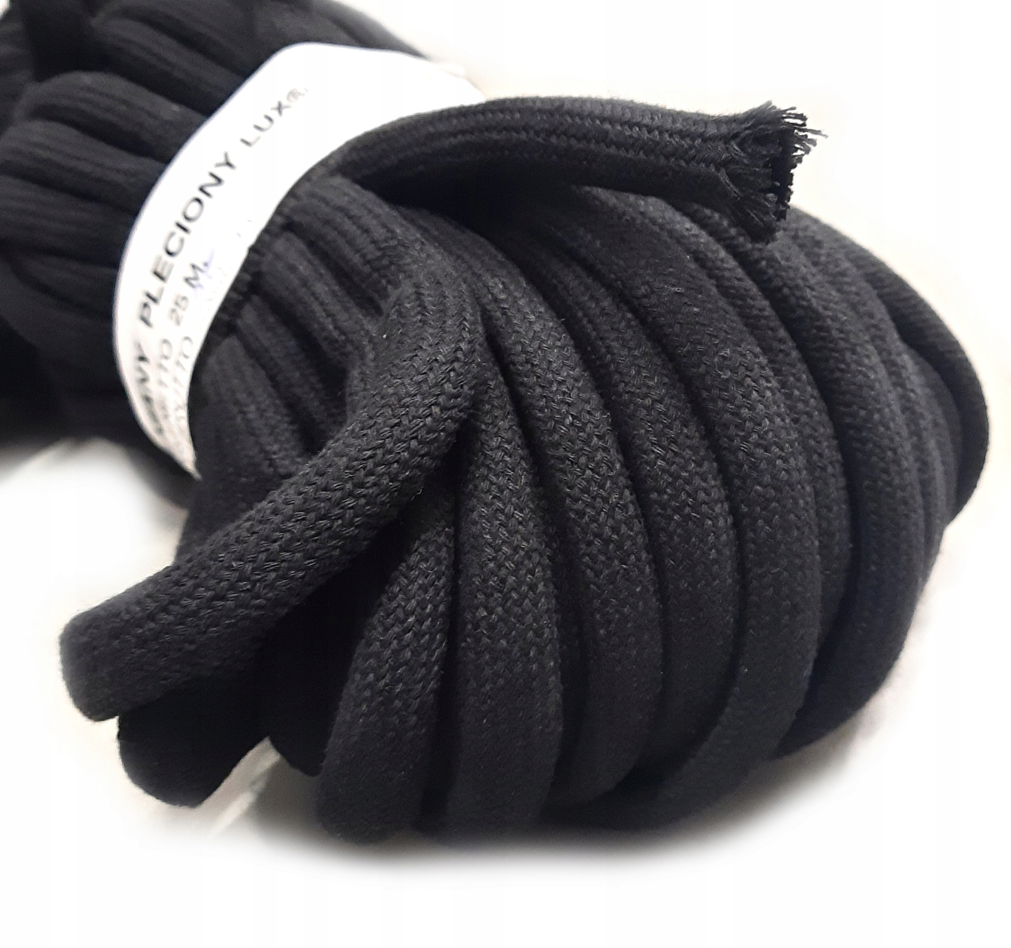 Sznur sznurek bawełniany knot pleciony czarny 14mm (5906884937492 ...