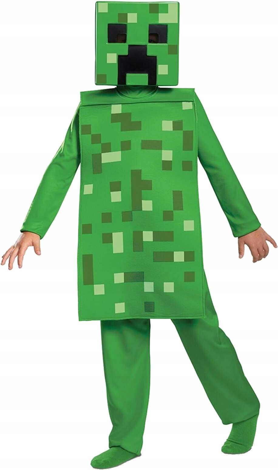 MINECRAFT STRÓJ KARNAWAŁOWY DLA CHŁOPCA CREEPER KOSTIUM PRZEBRANIE 134 ...