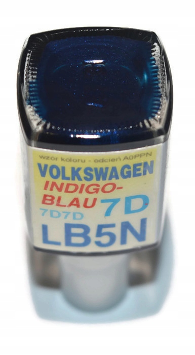 VW LB5N INDIGO BLAU LAKIER ZAPRAWKA DO RYS ARA 10 ML 5904907487887 za ...