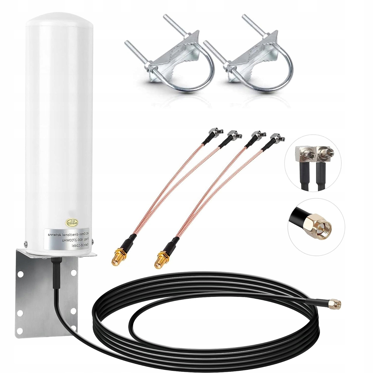 ANTENA ZEWNĘTRZNA DO ROUTERA MODEMU LTE 4G SMA TS9 18dBi KABEL 5m ...