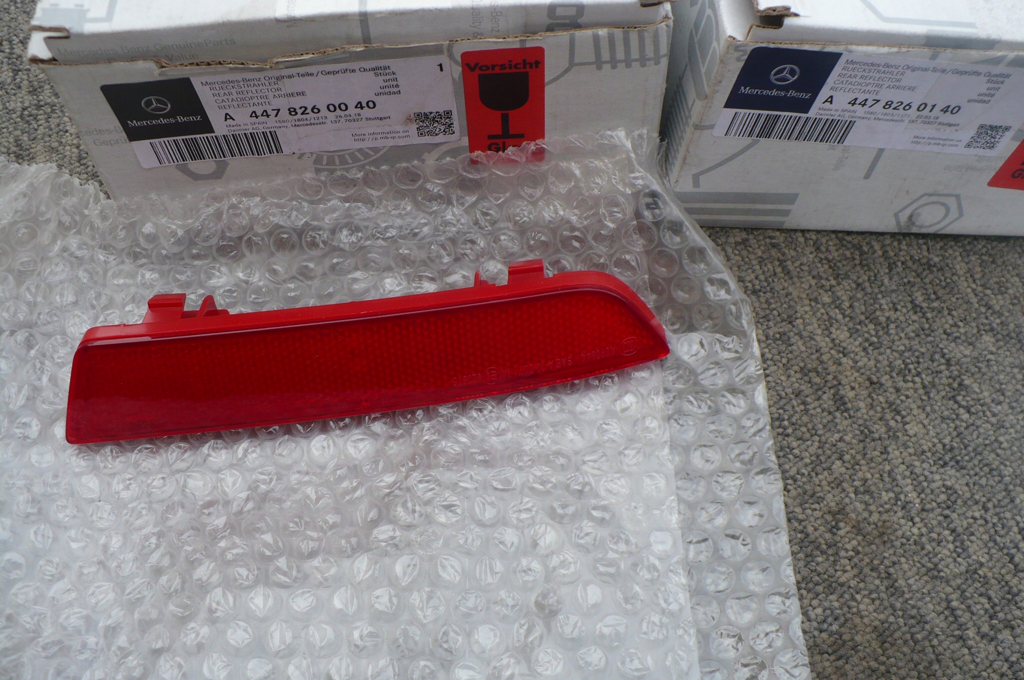 Odblask zderzaka Mercedes W447 Vito Prawy A4478260140 za 60 zł z ...