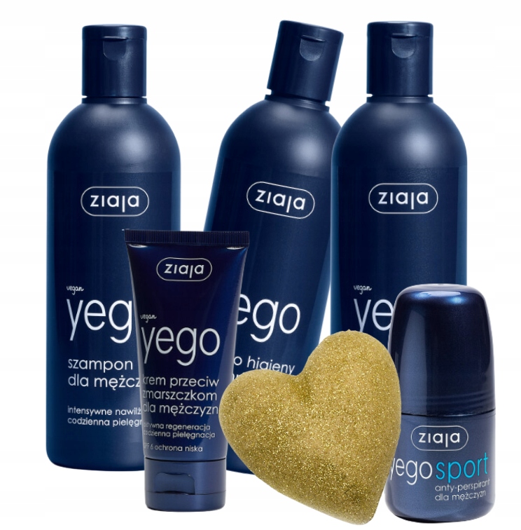 ZIAJA YEGO ZESTAW KOSMETYKÓW DLA MĘŻCZYZNY ZESTAW TWARZ CIAŁO PREZENT ...