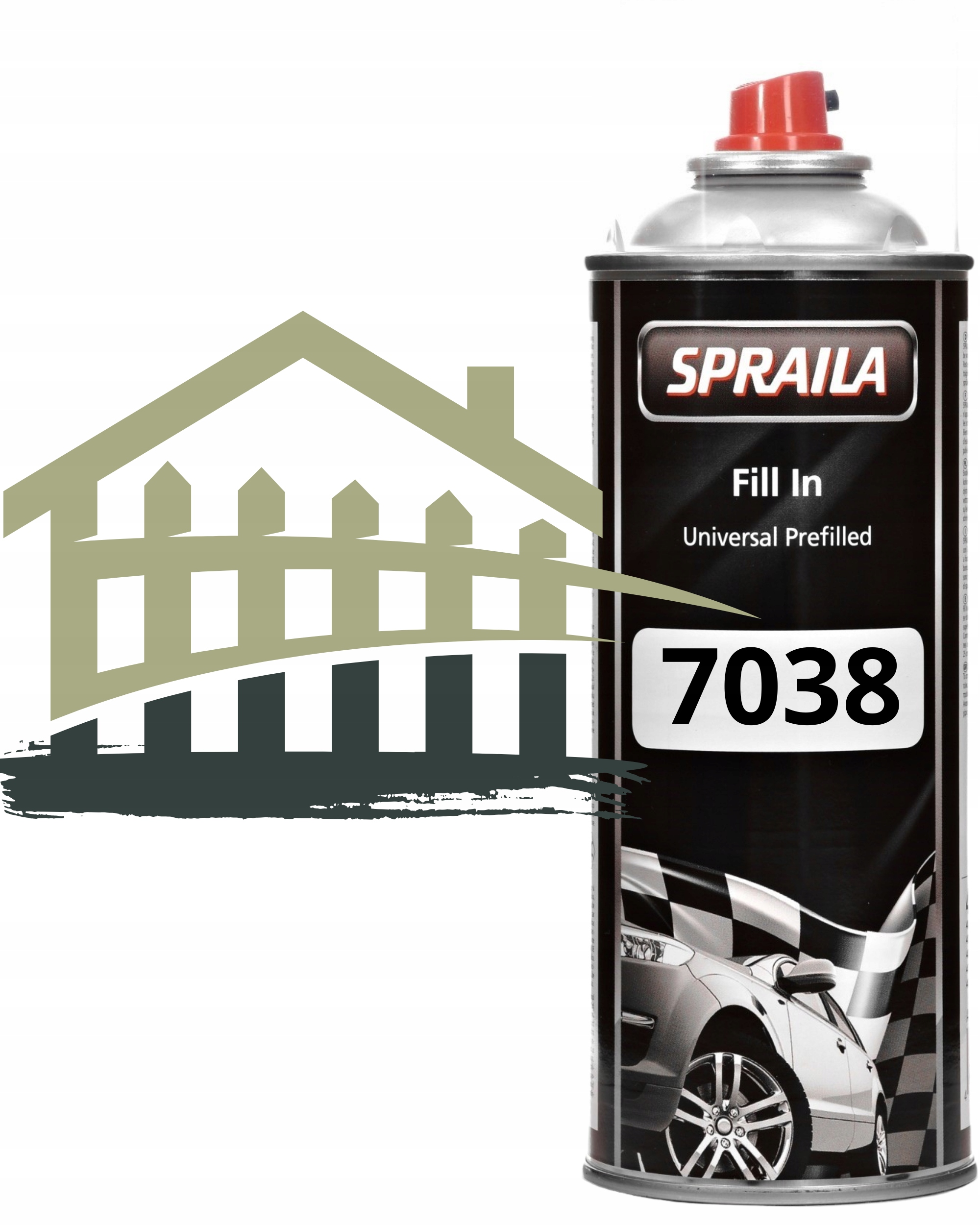 RAL 7038 POŁYSK DACHY RYNNY I PŁOTY SZARY AGATOWY FARBA LAKIER SPRAY ...