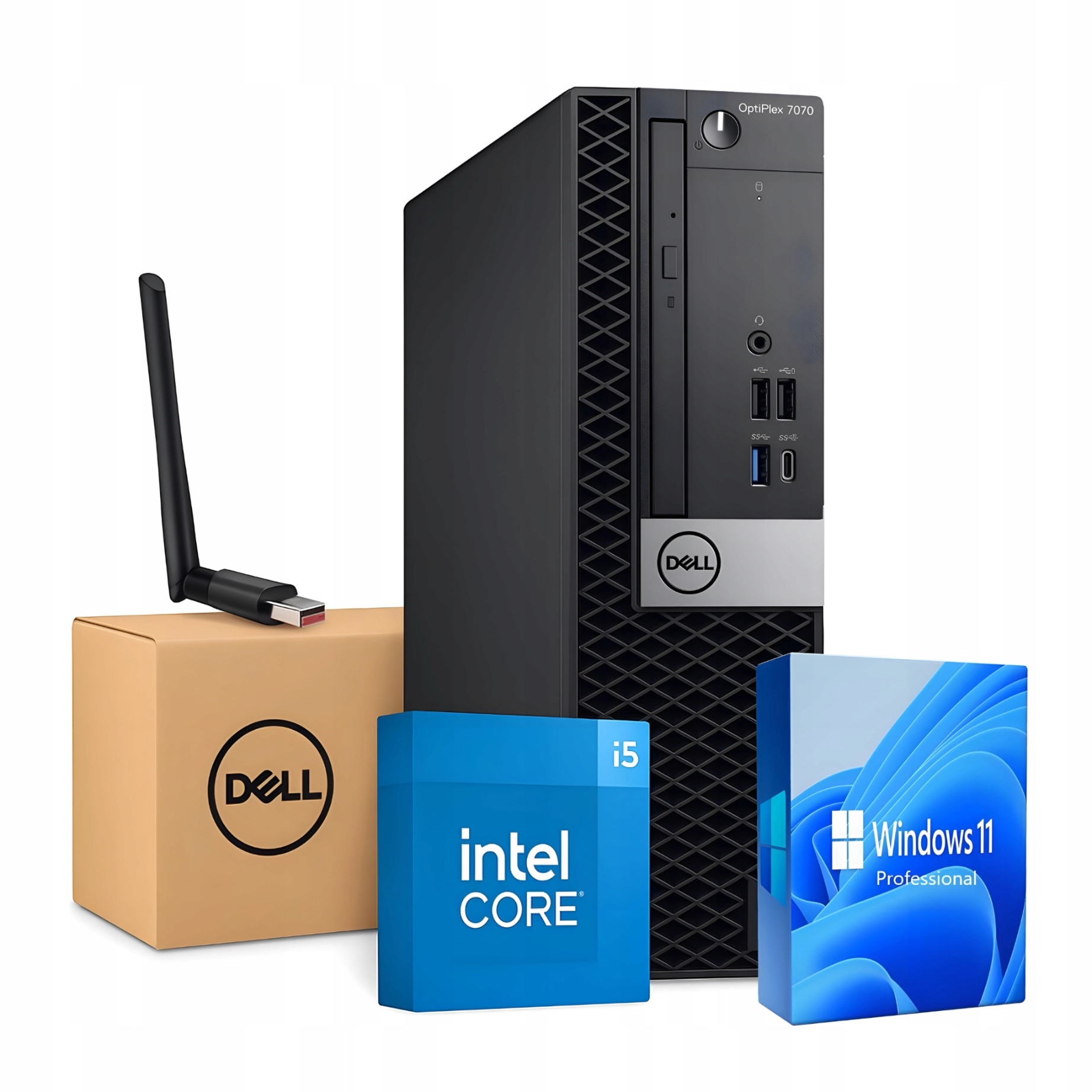 Unikatowy Komputer Dell OptiPlex i5 8gen. Win11 Pro z DVD Port COM i PS/2 - Sklep, Opinie, Cena ...