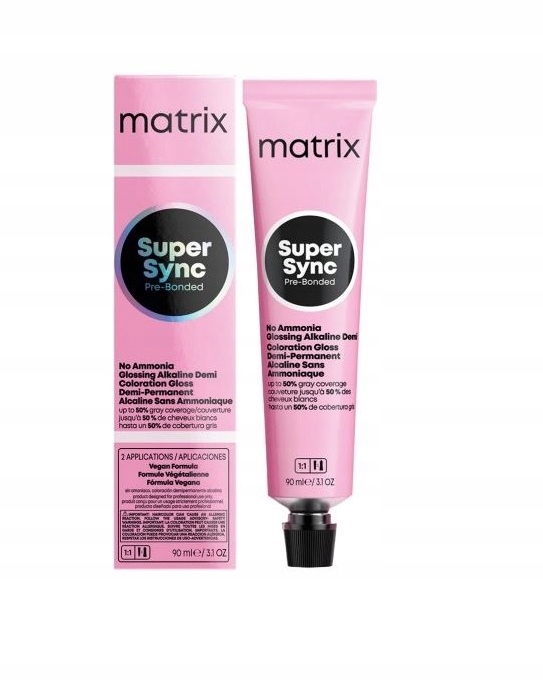 Matrix Super Sync Pre-bonded toner alkaliczny bez amoniaku SPP 90 ml (3474637236793) • Cena ...