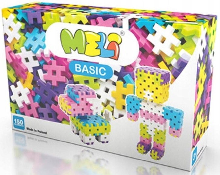 Klocki wafle Meli Basic 150 el. 50020 (5902431290119) • Cena, Opinie • Plastikowe 14577310794 ...