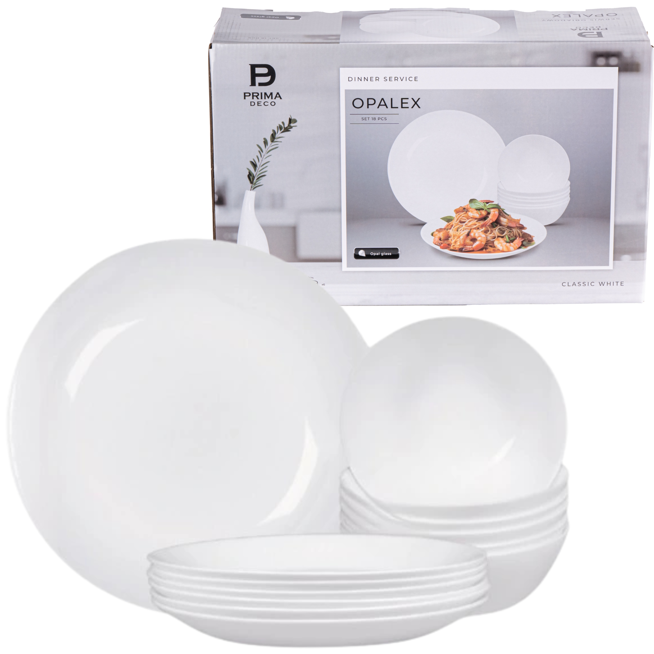 SERWIS OBIADOWY KOMPLET TALERZY 18EL. ZASTAWA OBIADOWA ZESTAW NA 6OSÓB ...