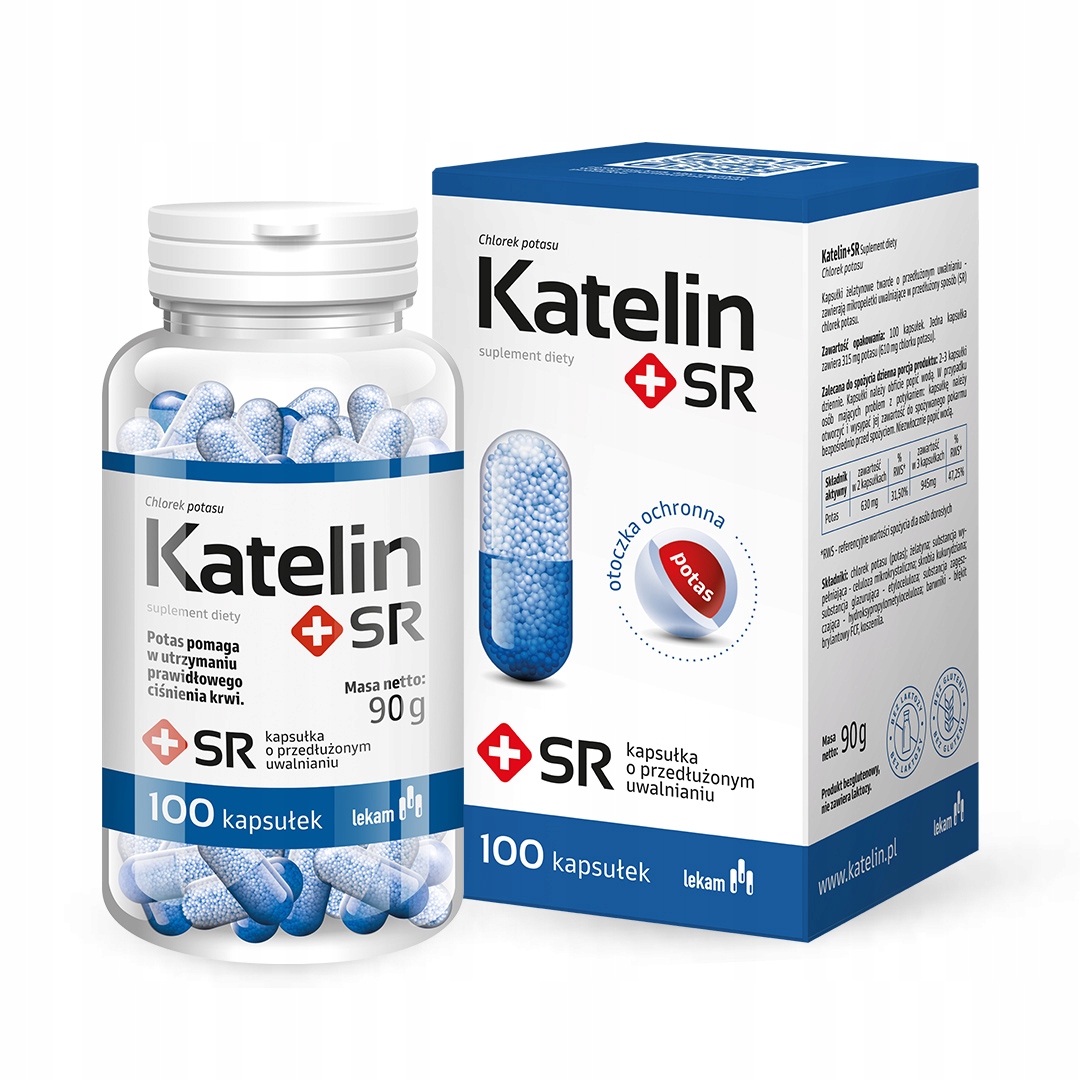 Katelin+ SR, 100 kapsułek o przedłużonym uwalniani (5902596593025 ...
