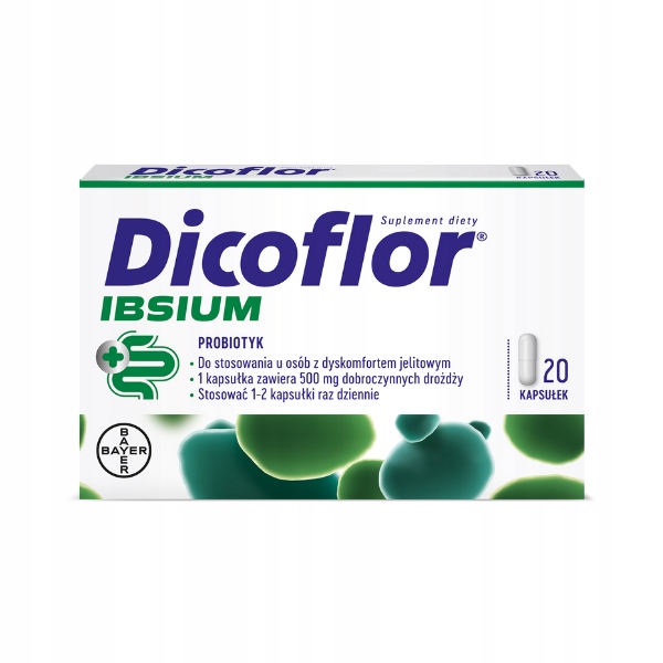 DICOFLOR IBSIUM 4mld probiotyk 20 kapsułek (5908229303504) • Cena ...