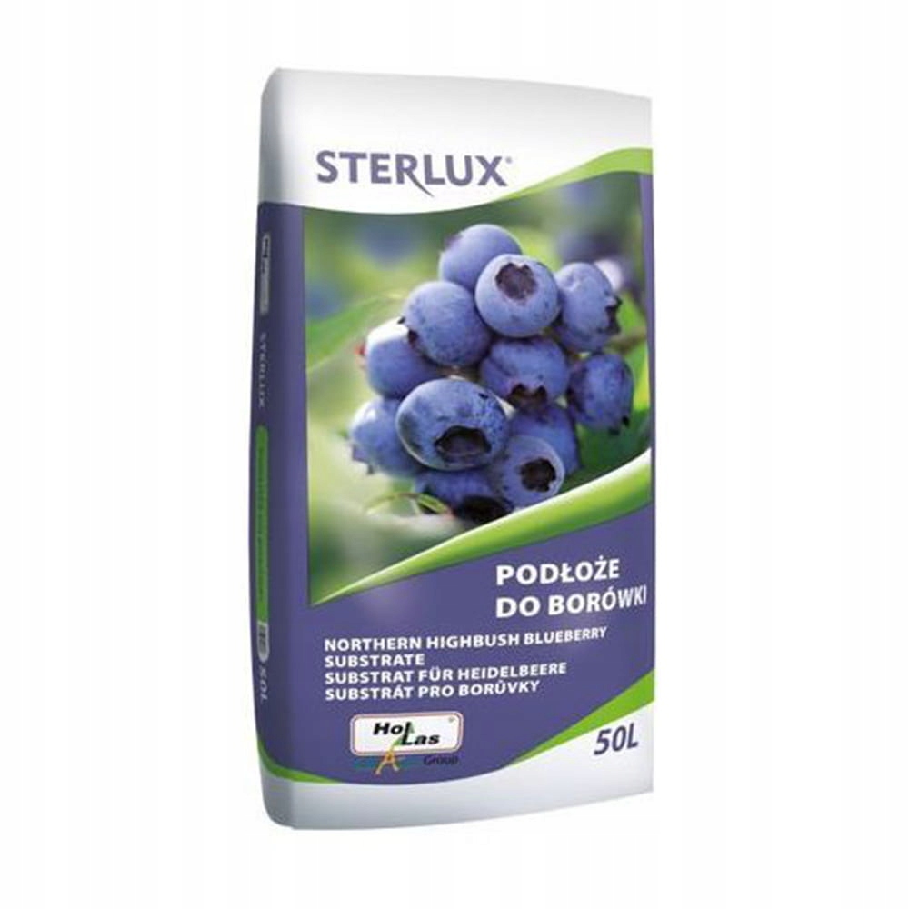 Ziemia do borówki 50 L Sterlux Agaris pH 3,5–4,5 torf wysoki NPK 1 kg ...