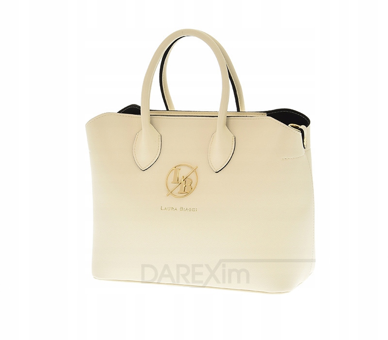 Laura Biaggi torebka shopper skóra ekologiczna beżowy • Cena, Opinie • Shoppery 14307723656 ...