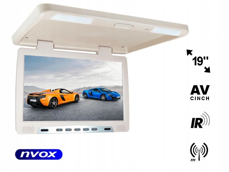 NVOX Podstropný monitor LCD LED 19''IR FM VGA 12V - Allegro