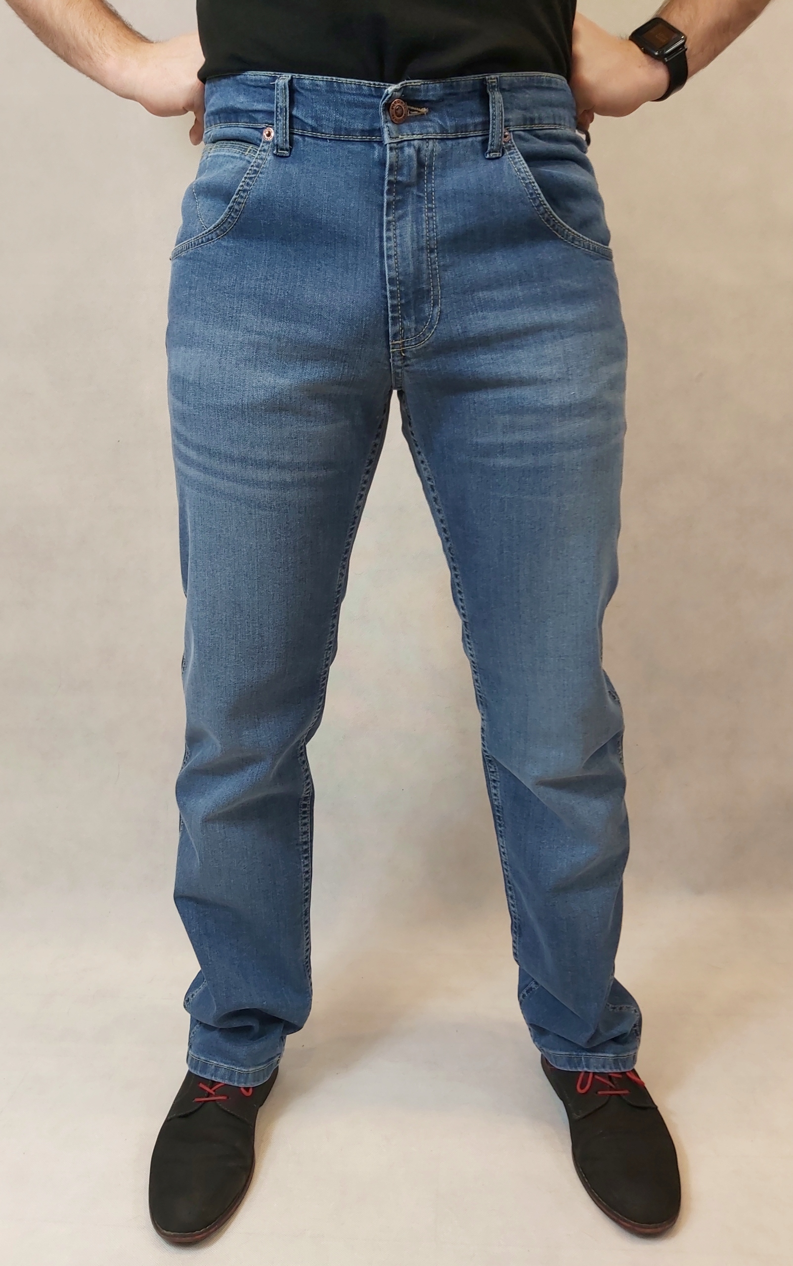 Spodnie Męskie Jeans WEDAN PREMIUM KOMFORT-3, 80/32, proste, produkt ...