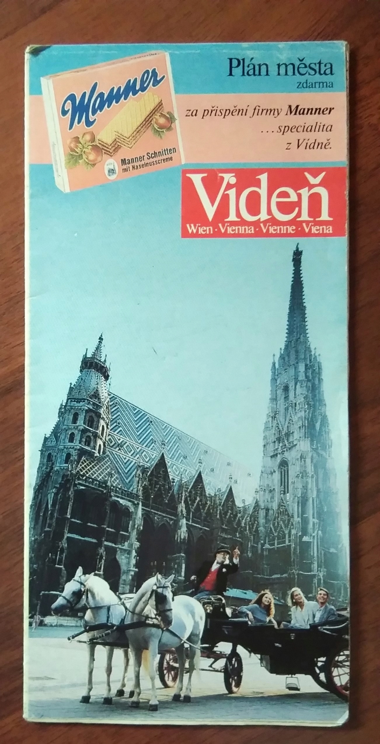 Mapa AUSTRIA WIEDEŃ VIDEŃ plan miasta mapa 10 x 21,2 cm • Cena, Opinie ...