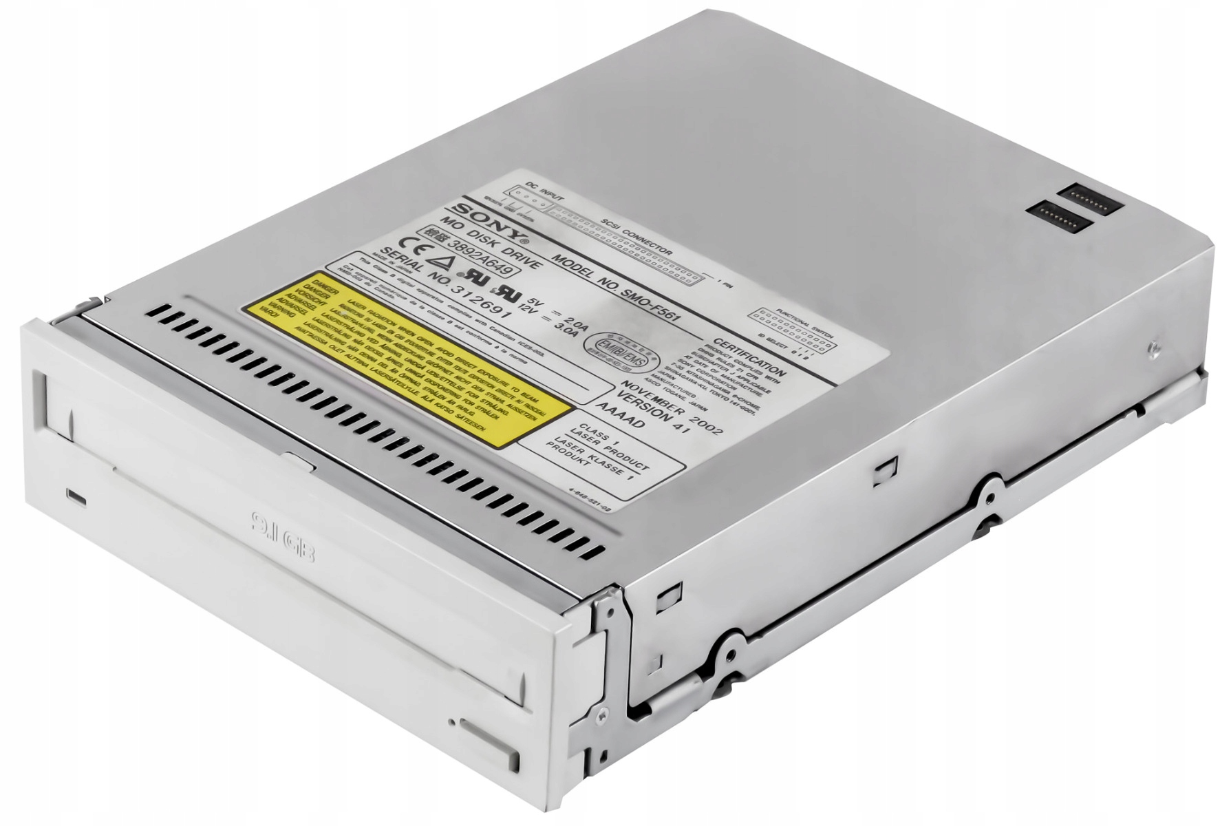 SONY SMO-F561 MO DISK DRIVE 9.1GB SCSI 5.25'' - Sklep, Opinie, Cena w ...