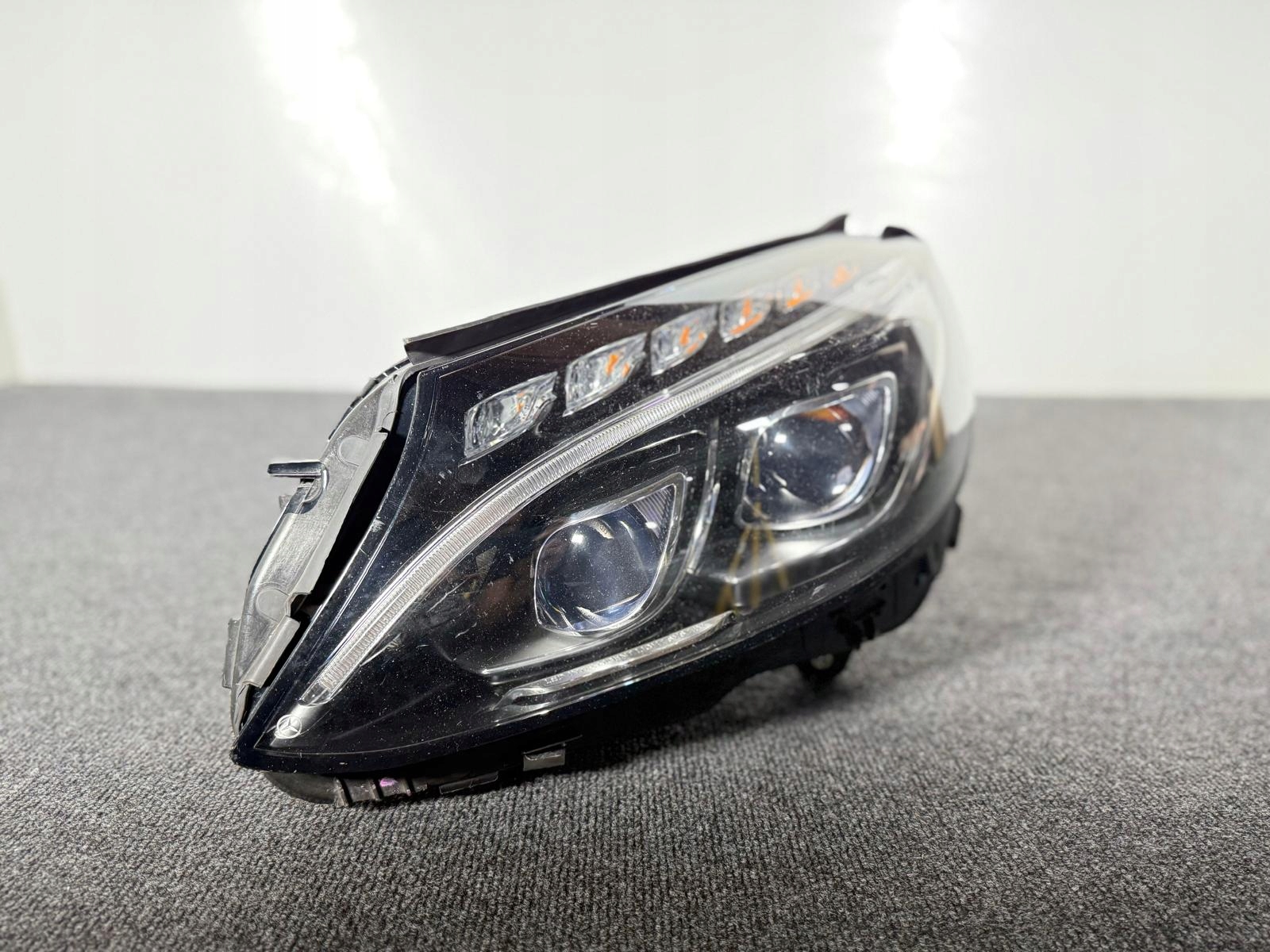 MERCEDES C-KLASA W205 A205 205 FULL LED ILS LAMPA LEWA PRZÓD REFLEKTOR ...