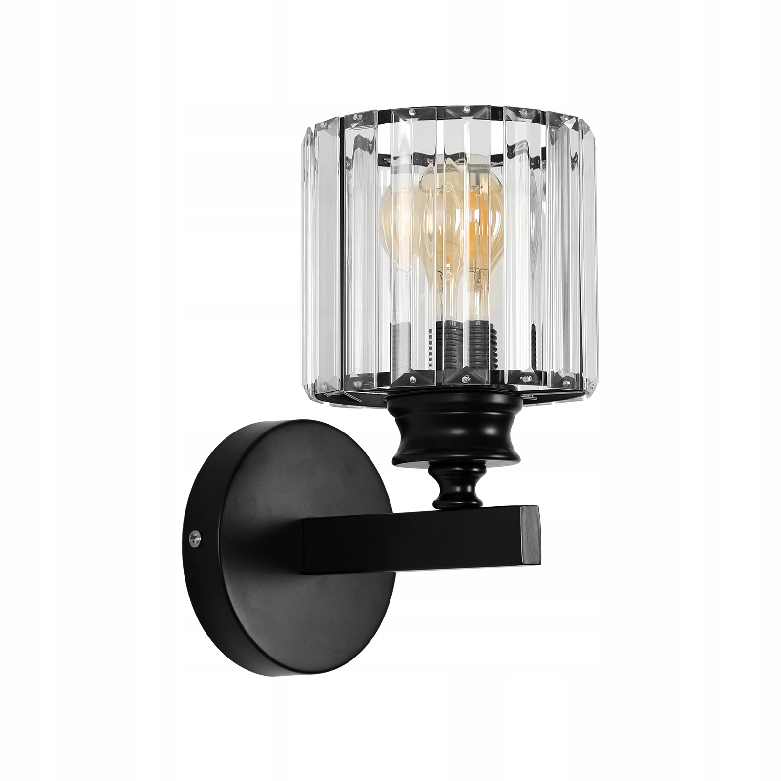 KINKIET ŚCIENNY CZARNY LAMPA ŚCIENNA WEWNĘTRZNY NOWOCZESNY LOFT E27 (06926826323618) • Cena ...