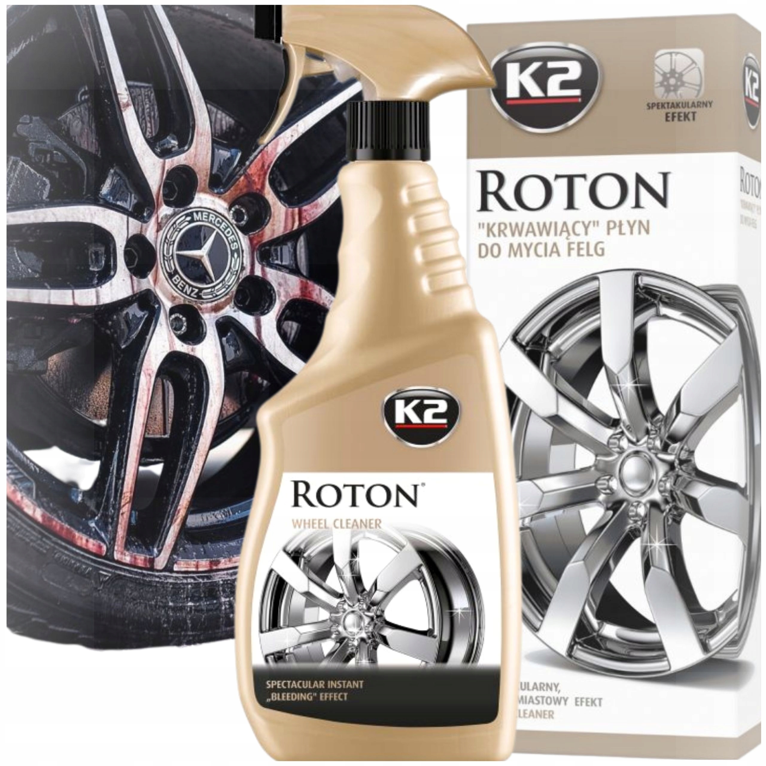 K2 ROTON 700ml DEIRONIZER PŁYN DO CZYSZCZENIA MYCIA FELG KRWAWIĄCA ...