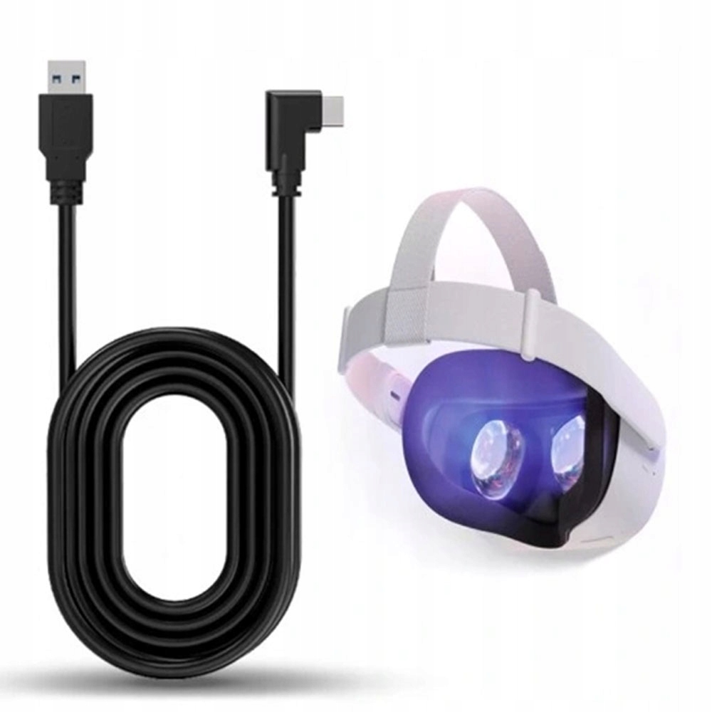 ZESÍLENÝ USB-C KABEL 5M PRO VR QUEST 3 / STEAM – VYSOKÁ PŘENOSOVÁ ...