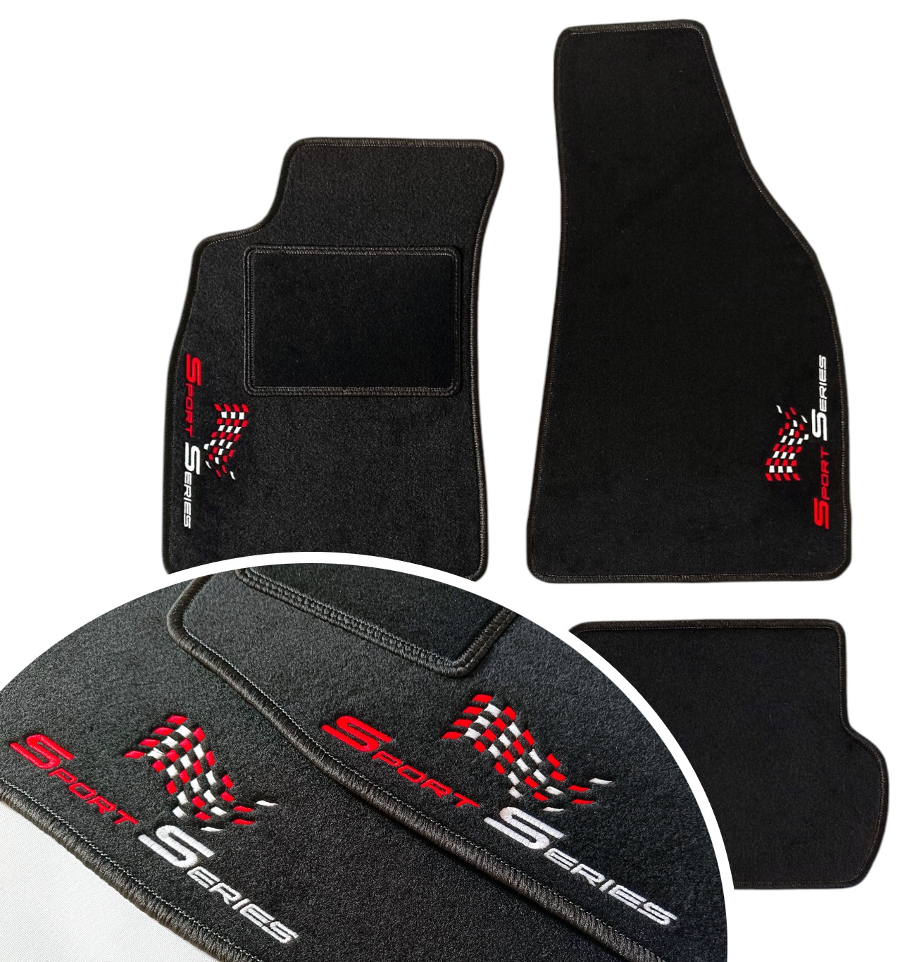 KOBERCE PRO JEEP WRANGLER III (2006-2018) - STANDARD - 4x VÝŠIVKA SPORT SERIES za 599.00CZK ...