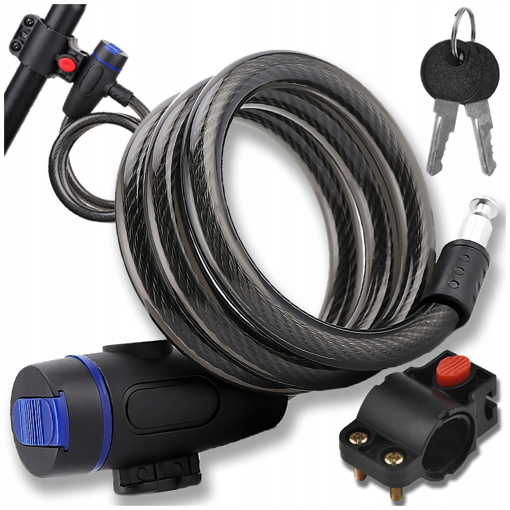 Zabezpieczenie rowerowe linka ARSA GO ROWEROWA NA ROWER MOCNE ANTYKRADZIEŻOWE BLOKUJĄCE • Cena ...