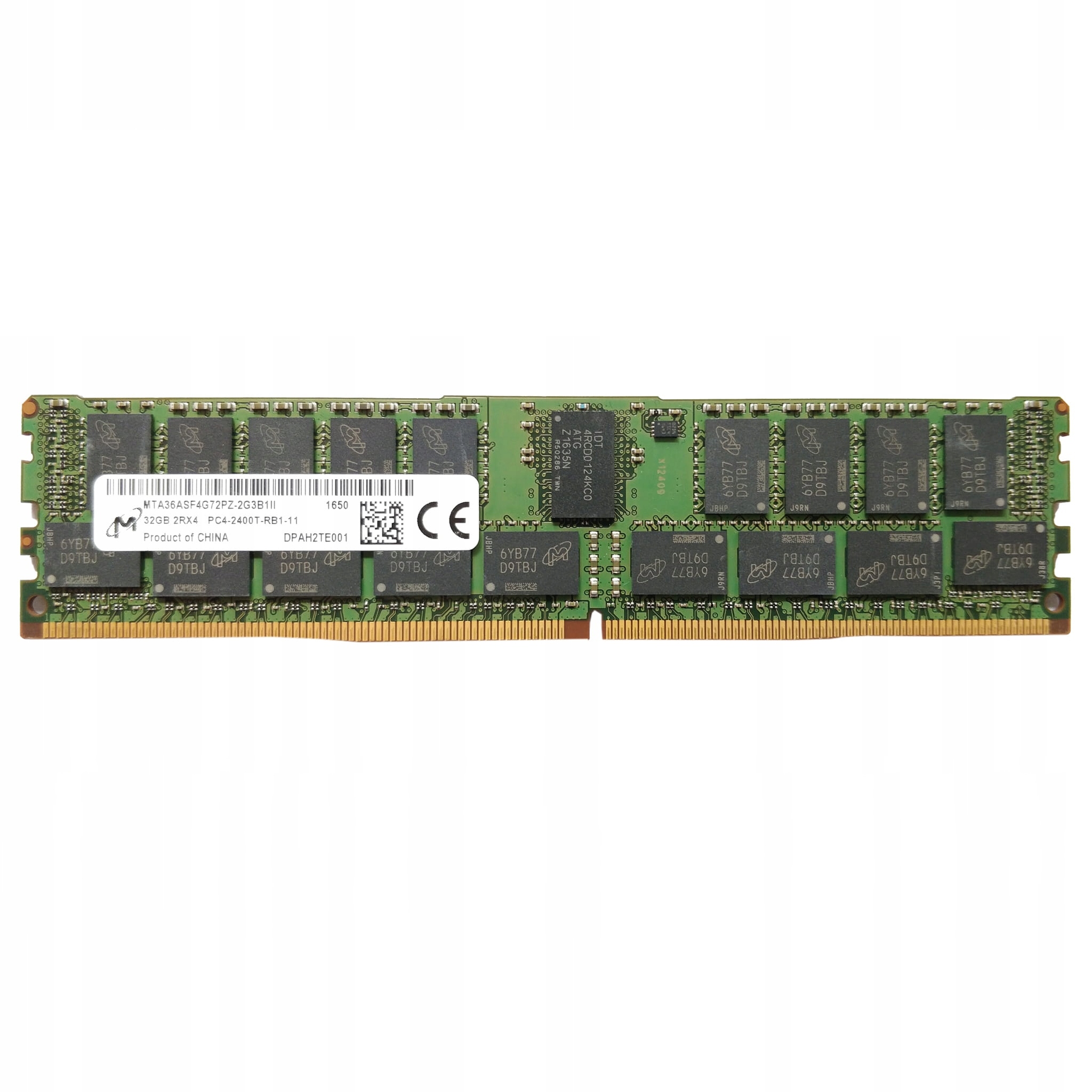 Pamięć RAM Micron 32GB 2RX4 PC4-2400T DDR4 ECC REG 2400MHz - Sklep, Opinie, Cena w Allegro