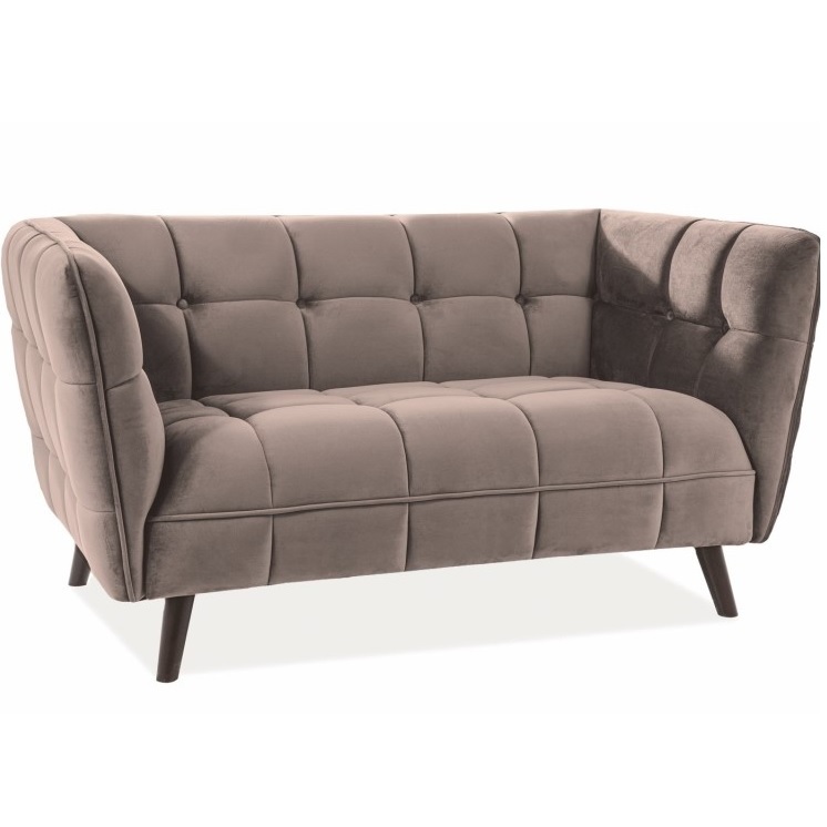 Sofa Castello 2 Velvet Beżowa-Wenga Bluvel 28 (5901477291005) • Cena ...